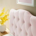 Annabel Twin Size Upholstered Plush Velvet Headboard in Pink for Dorm ...