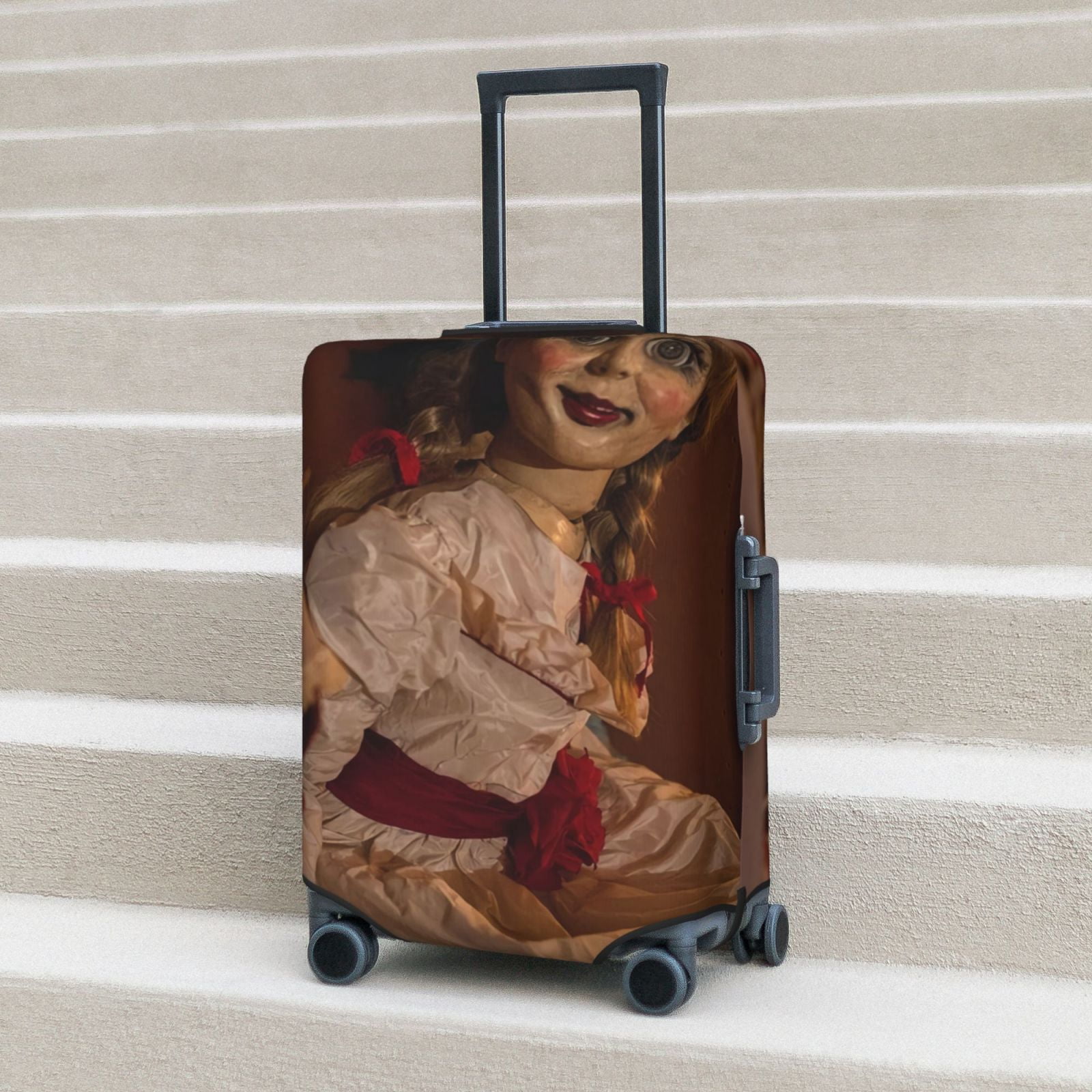 Annabelle Cartoon Suitcase Cover With Concealed Zipper Luggage Cover ...