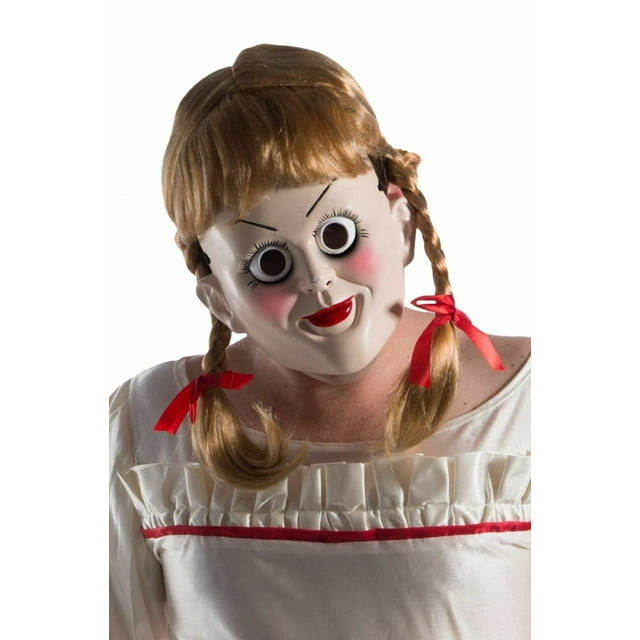 Annabelle: Creation Annabelle Mask With Wig Halloween Costume Accessory ...