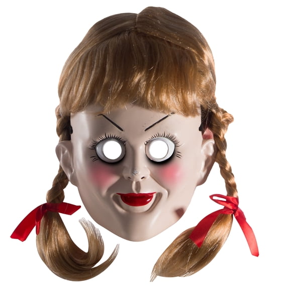 Annabelle: Creation Annabelle Mask With Wig Halloween Costume Accessory ...