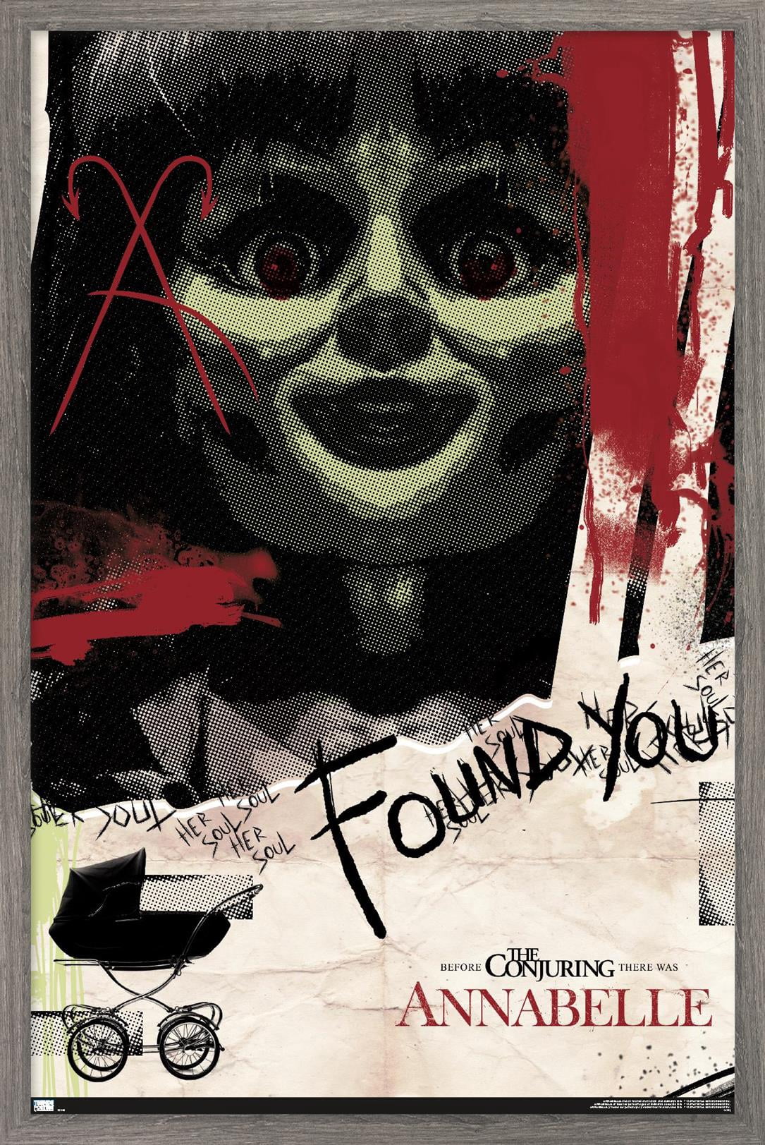 Annabelle - Found You Wall Poster, 14.725" x 22.375" Framed - Walmart ...