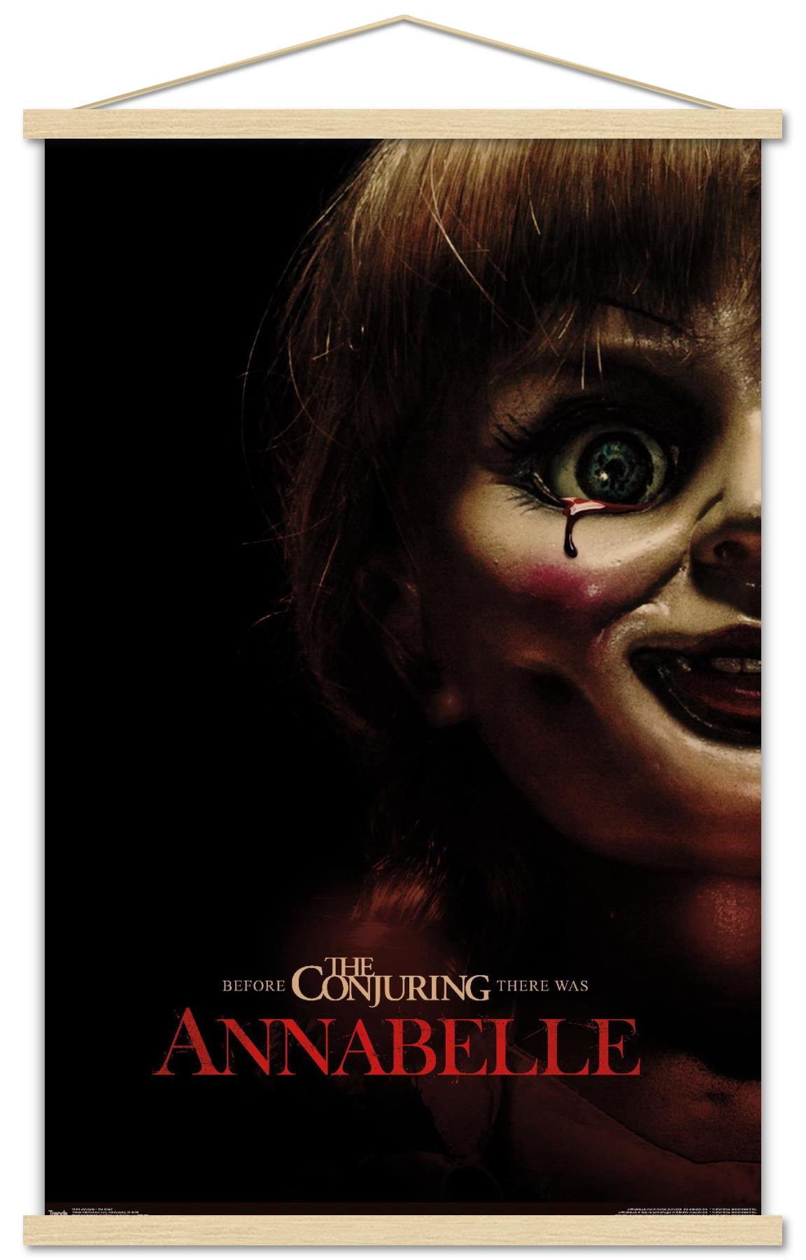 Annabelle - One Sheet Wall Poster with Wooden Magnetic Frame, 22.375" x ...