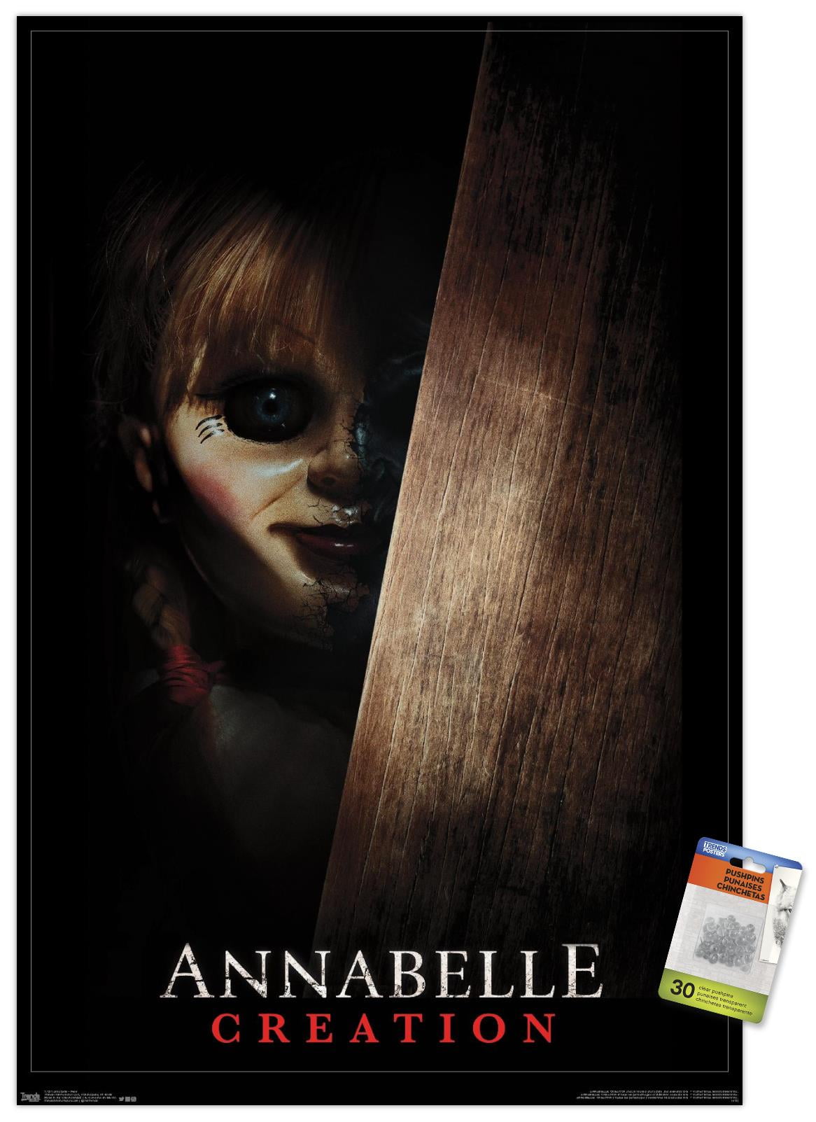 Annabelle - Peek Wall Poster with Push Pins, 22.375" x 34" - Walmart.com