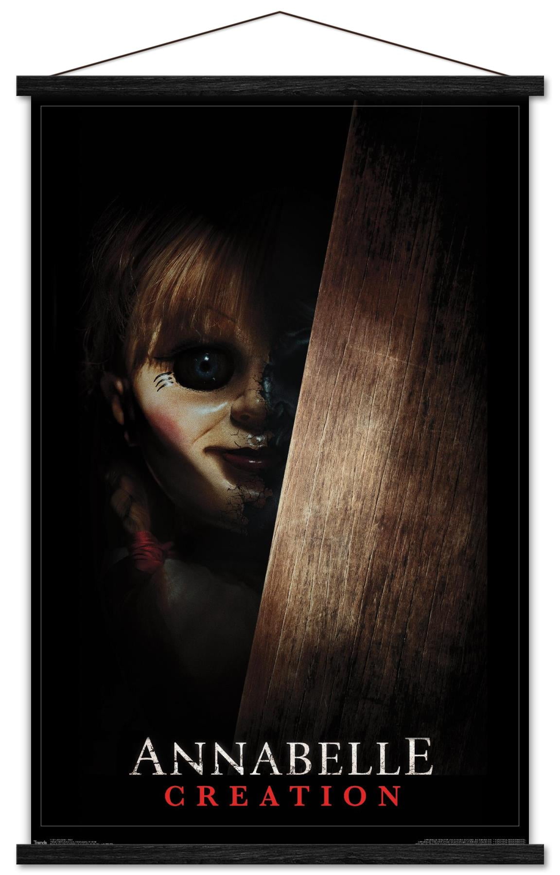 Annabelle - Peek Wall Poster with Wooden Magnetic Frame, 22.375" x 34 ...