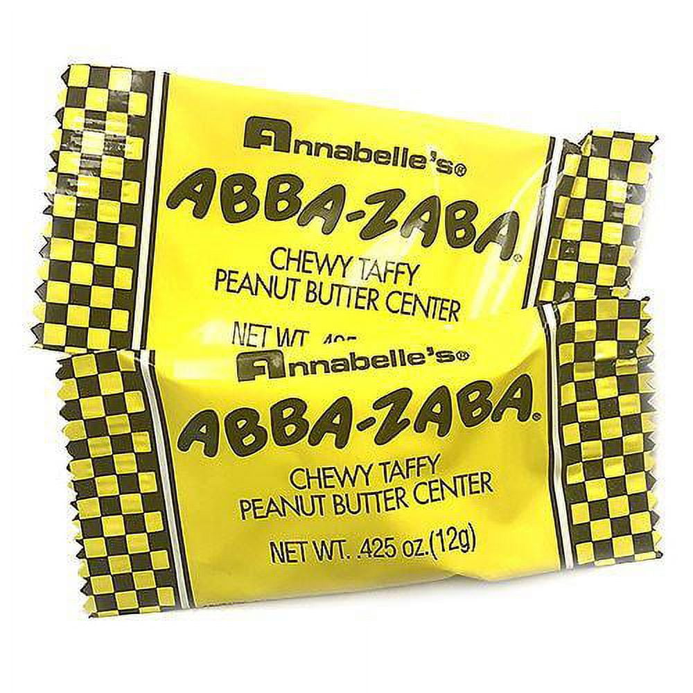 Annabelle's Abba Zaba Chewy Taffy Peanut Butter Center Snack Size Candy ...