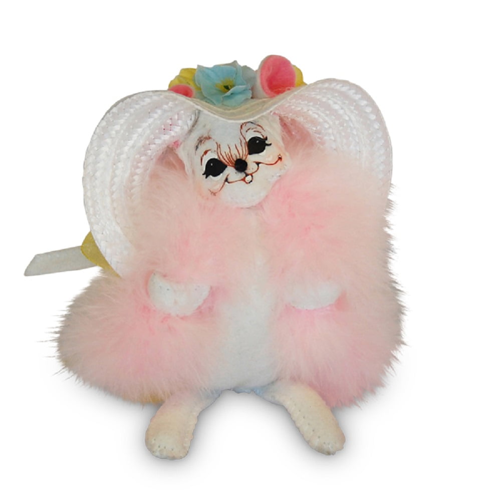 Annalee Spring 5 inch Easter Bonnet Mouse Figure - Easter Decorations ...