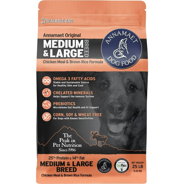 Annamaet Original Encore Formula SBF3 Dry Dog Food, 25% Protein ...
