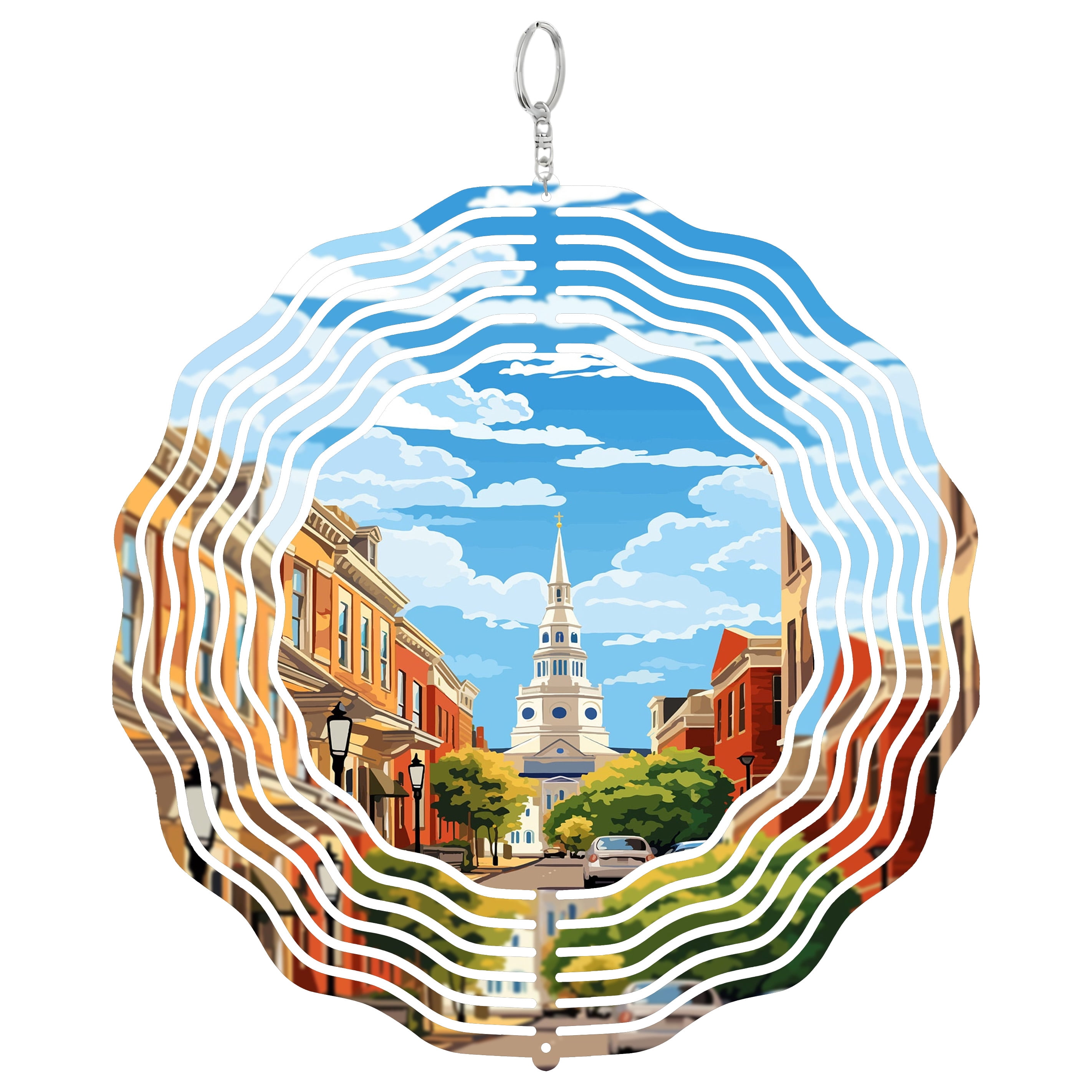 Annapolis Maryland 3D Wind Spinner Stainless Steel Kinetic Yard Art ...
