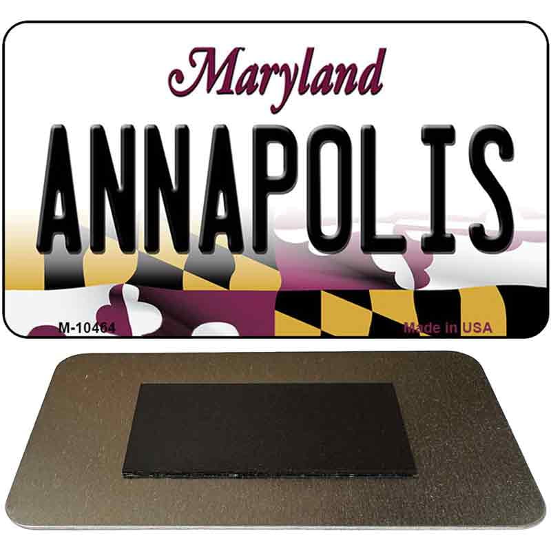Annapolis Maryland State License Plate Tag Magnet M-10464 3.5" x 2 ...