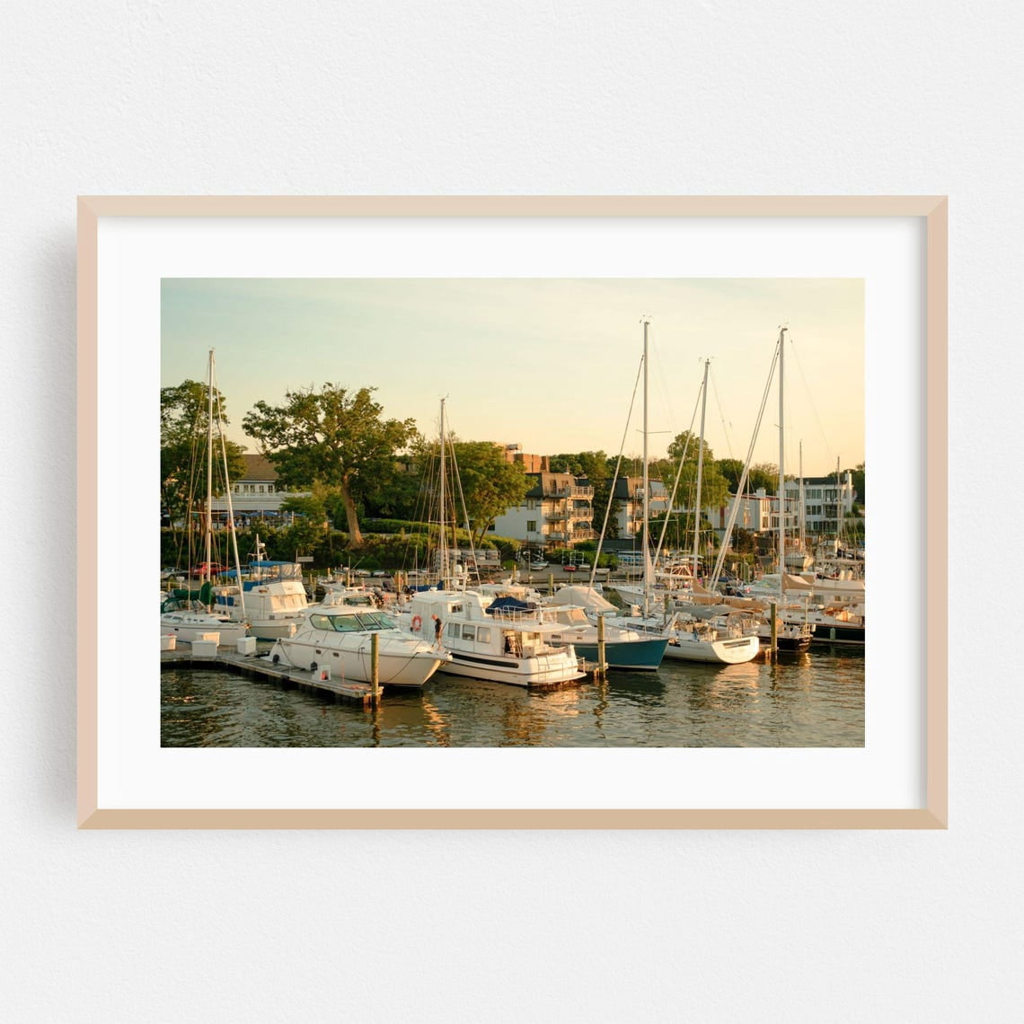 Annapolis Maryland Wall Art Harbor Boat Home Decor Coastal Scenic Fine ...