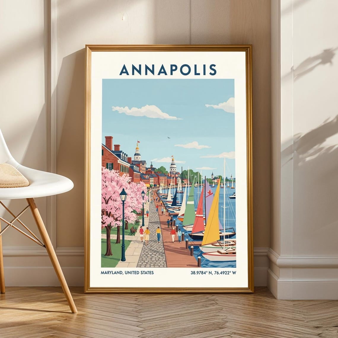 Annapolis Poster - Maryland Wall Art - Us State Poster - Us Wall Art ...