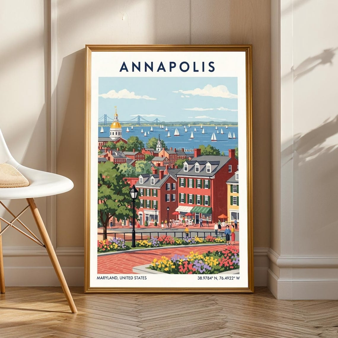 Annapolis Poster - Maryland Wall Art - Us State Poster - Us Wall Art ...