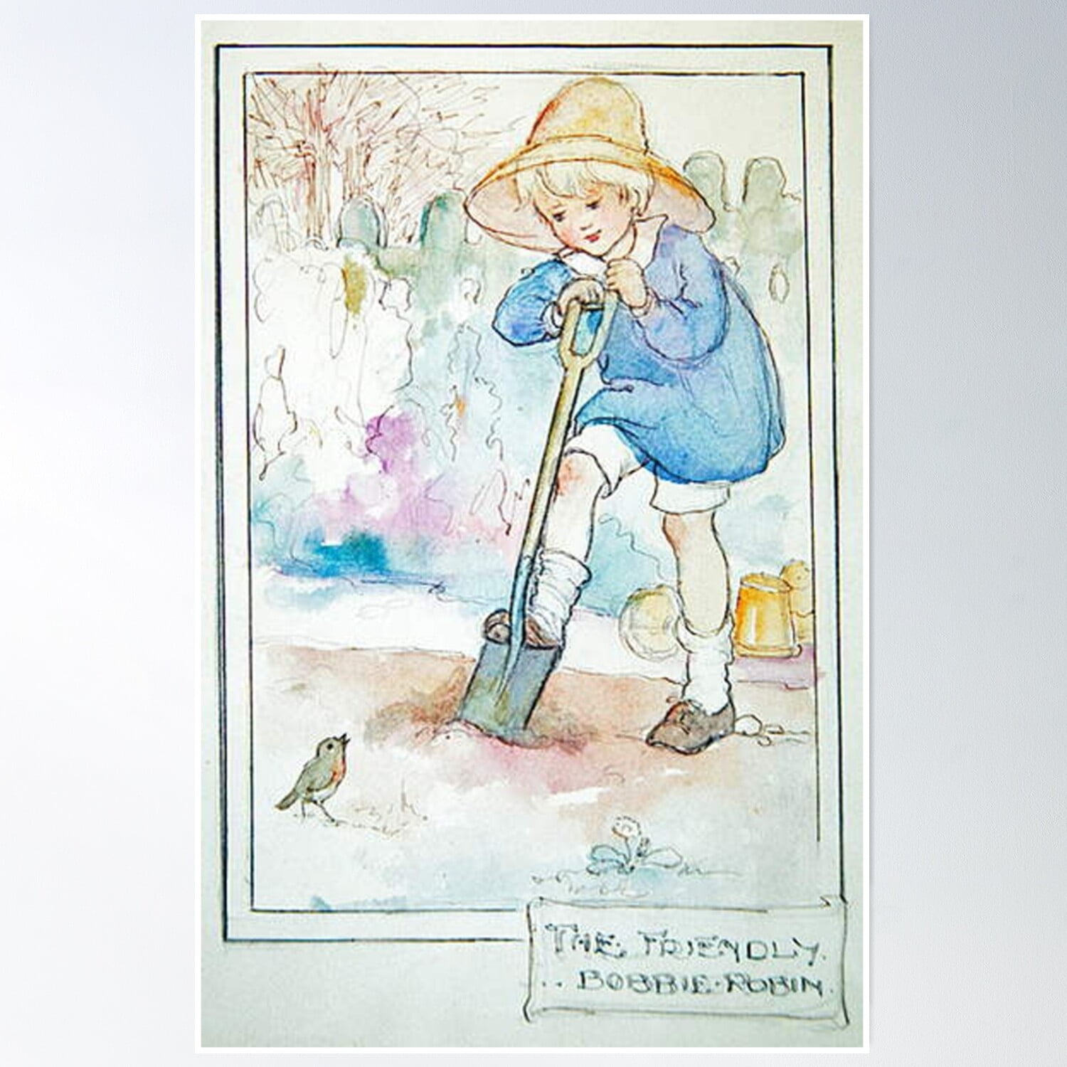 Anne Anderson The Friendly Robbie Robin 1916 Poster Wall Art, Modern ...
