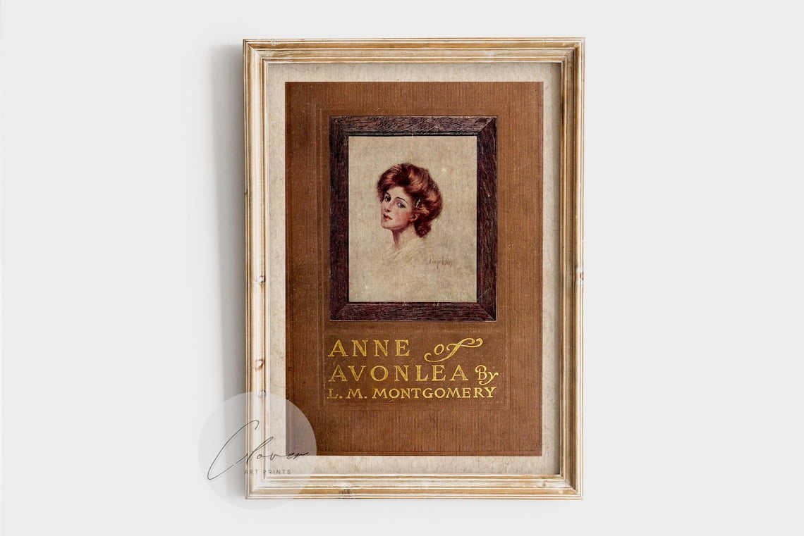 Anne Of Avonlea Book Cover Print, Bookish For Bookworm, Vintage ...