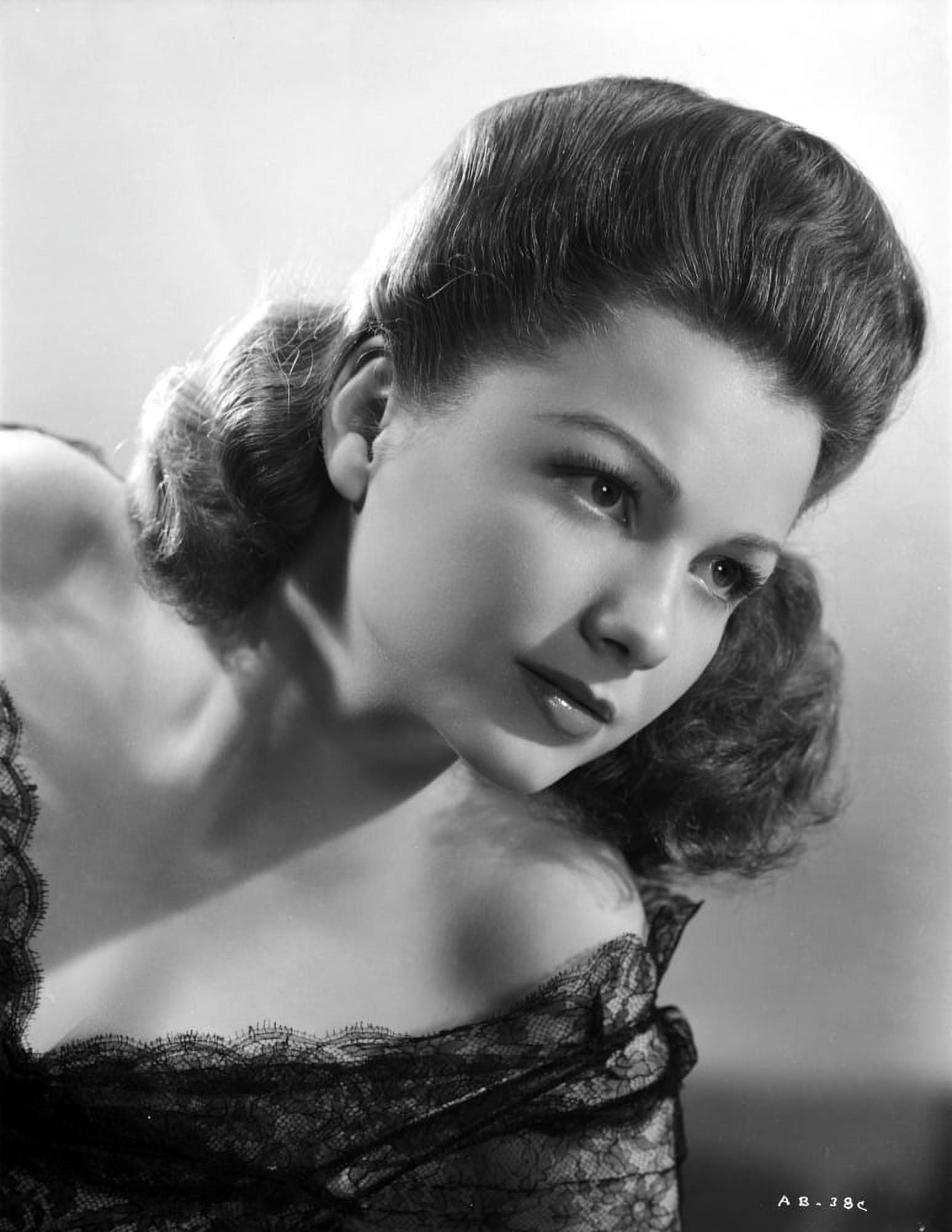 Anne Baxter on a Lace Top Leaning and posed Photo Print (8 x 10 ...