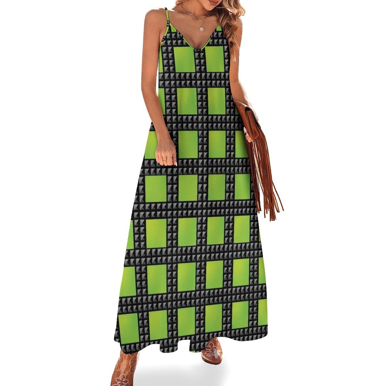 Anne Boleyn Repeating Pattern Sleeveless Dress dresses for women 2024 ...