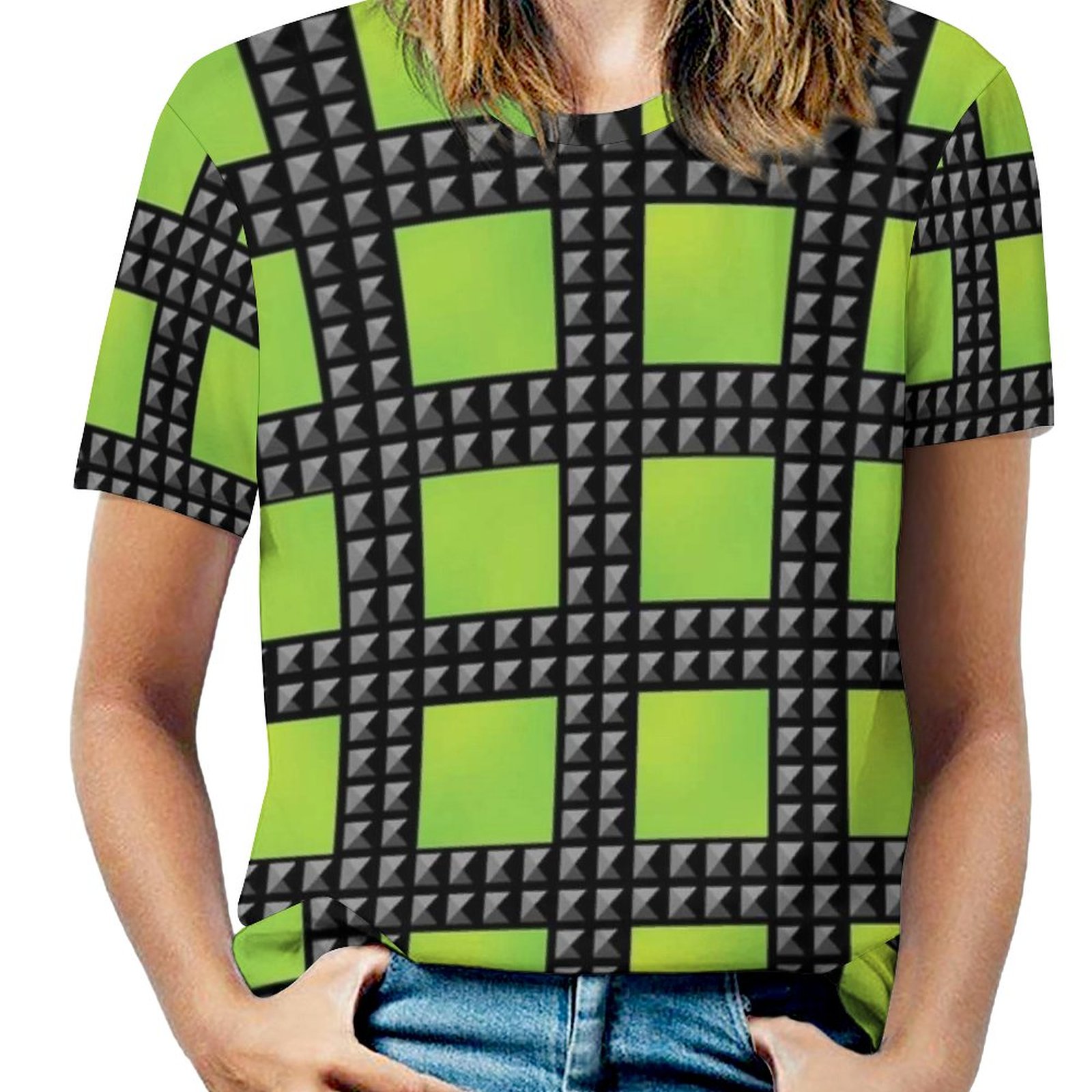 Anne Boleyn Repeating Pattern Women Zipper Sexy Printed Vintage T ...