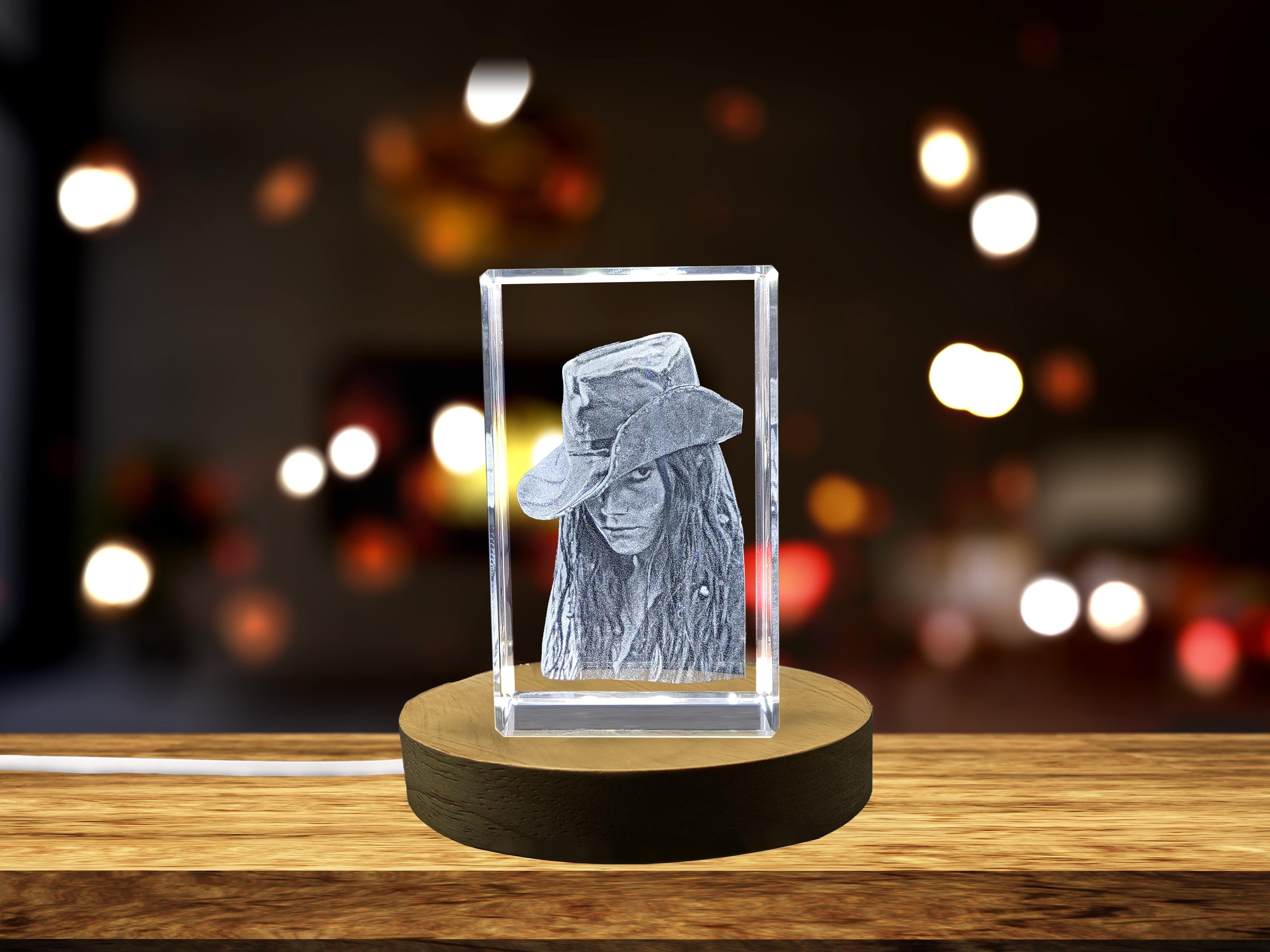 Anne Bonny 3D Engraved Crystal - Embody the Spirit of the Fearless ...
