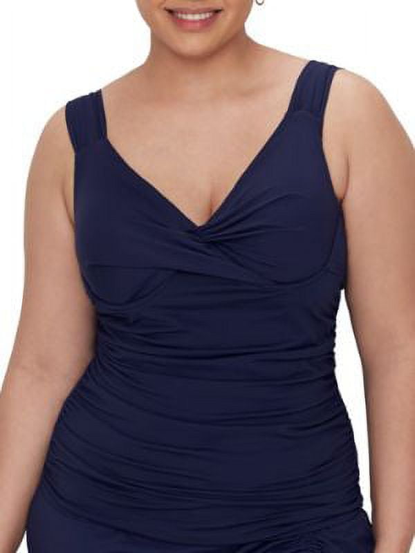 Anne Cole Signature Womens Plus Size Live In Color Underwire Tankini ...