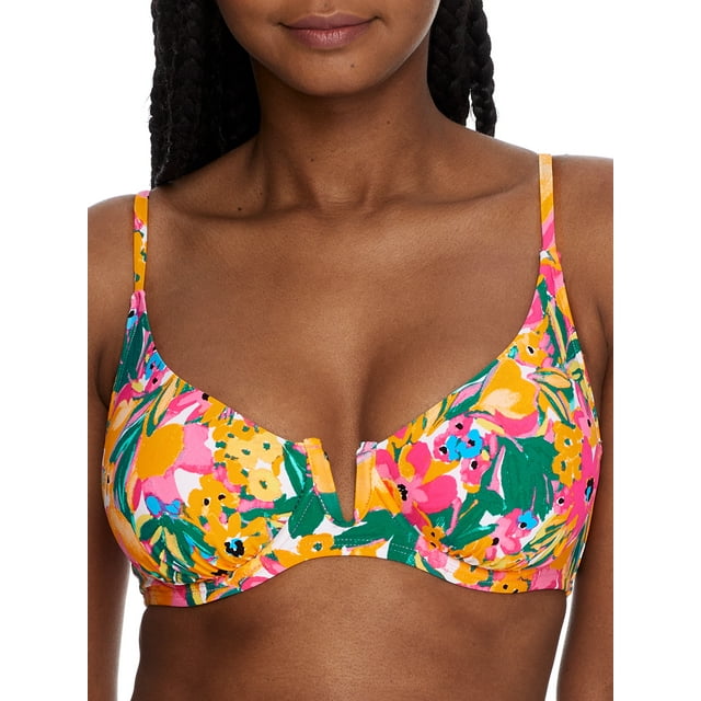 Anne Cole Signature Womens Sunshine Floral V Wire Bikini Top Style