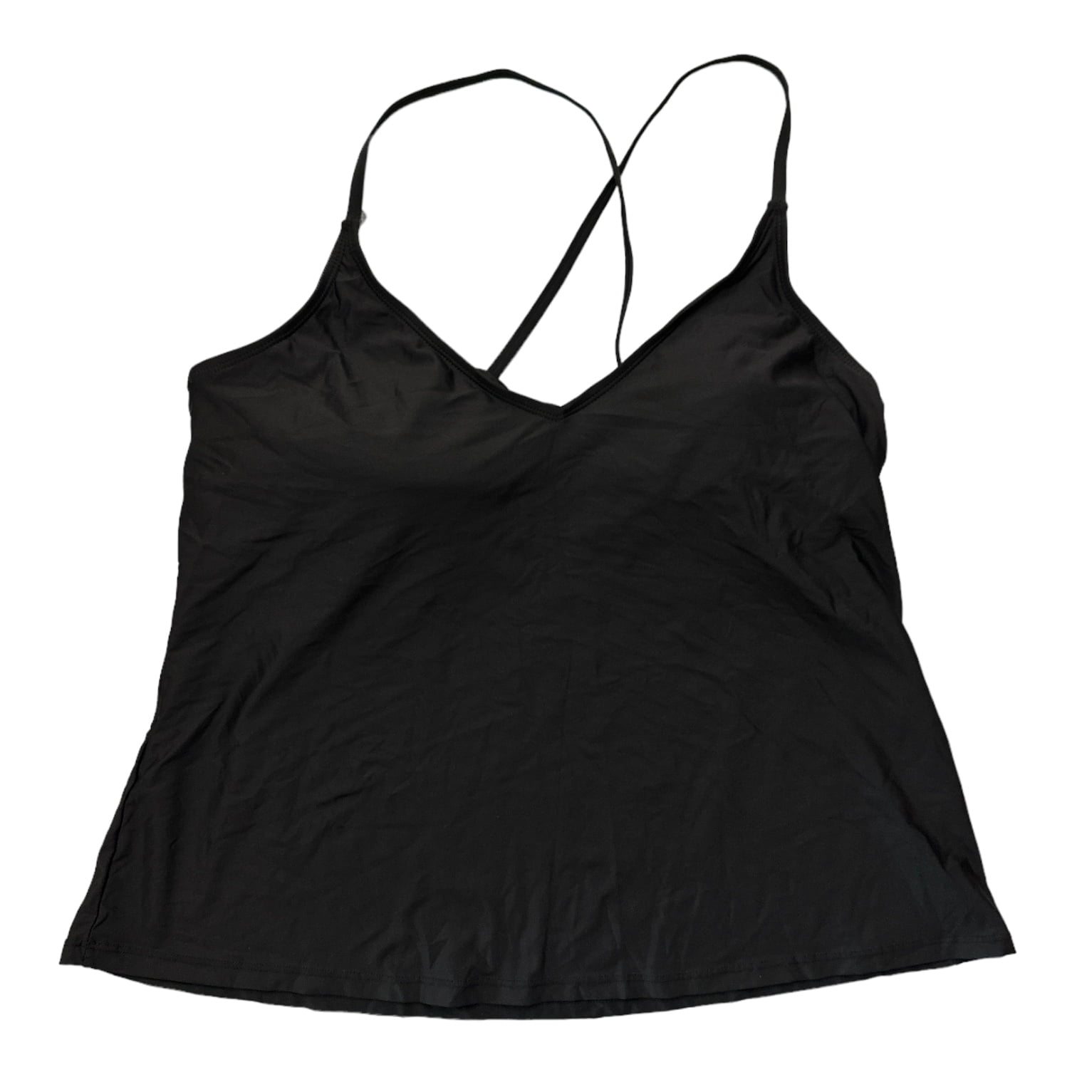 Anne Cole Limited Edition Womens Triangle Swim Tankini Top Xl Black