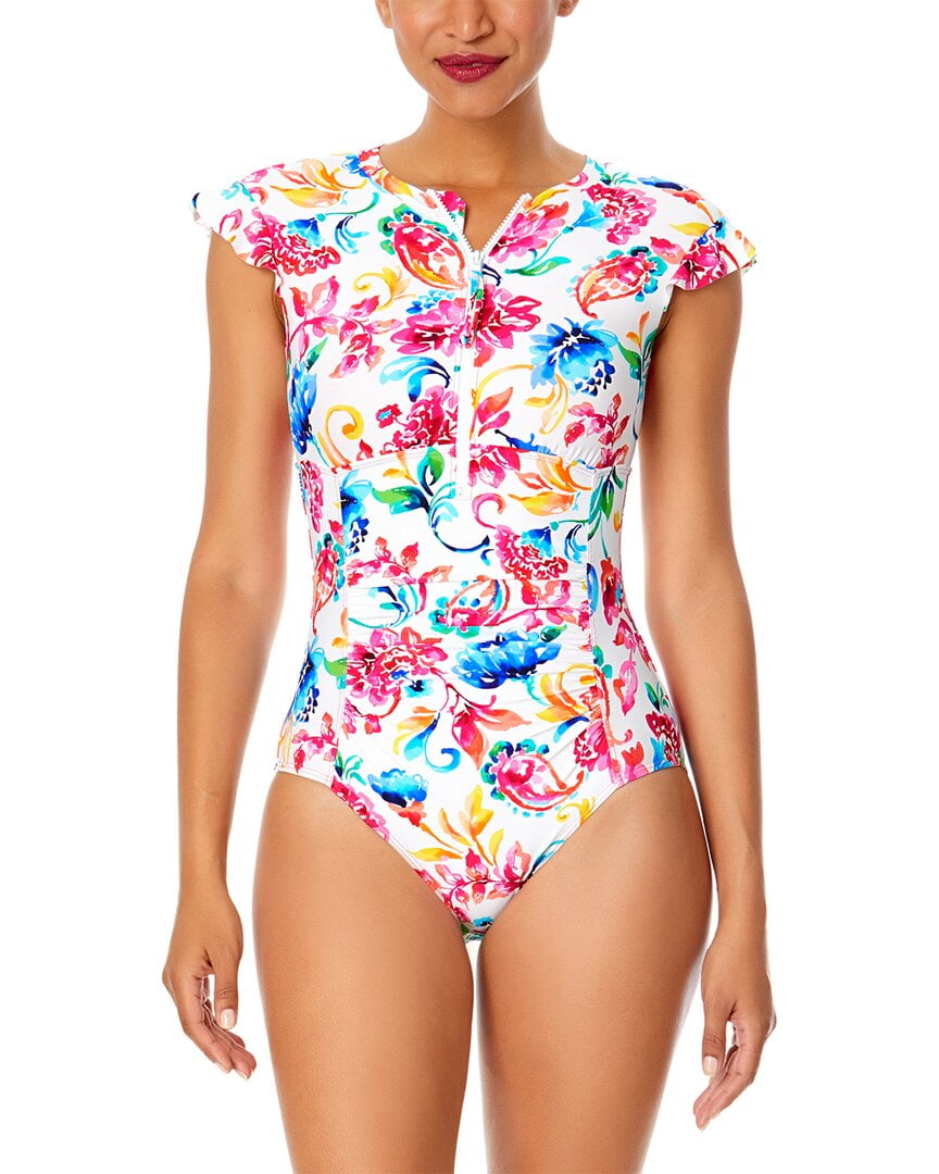 Anne Cole womens Flutter Zip Front Sun Suit, 12 - Walmart.com