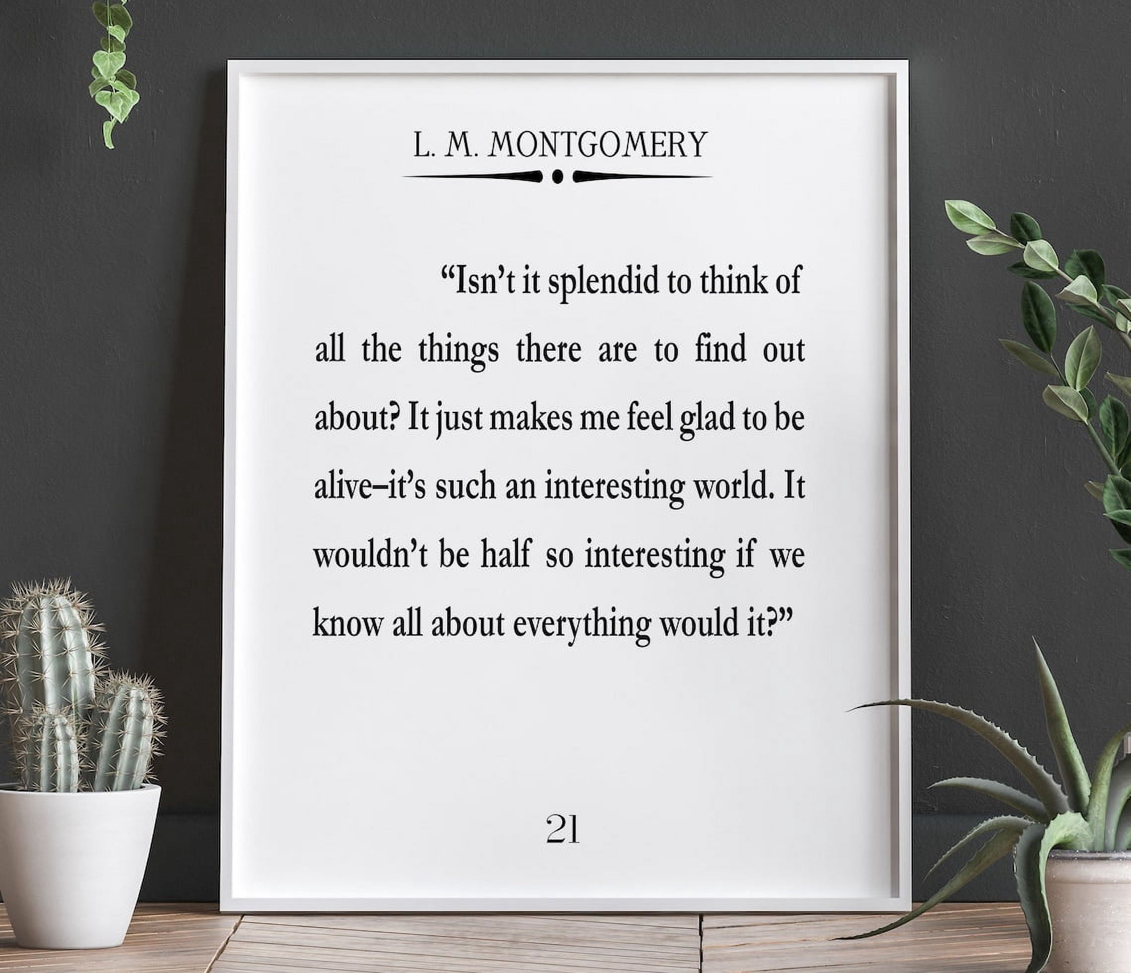 Anne Of Green Gables Inspiring Quote Anne With An E Quote Inspirational ...