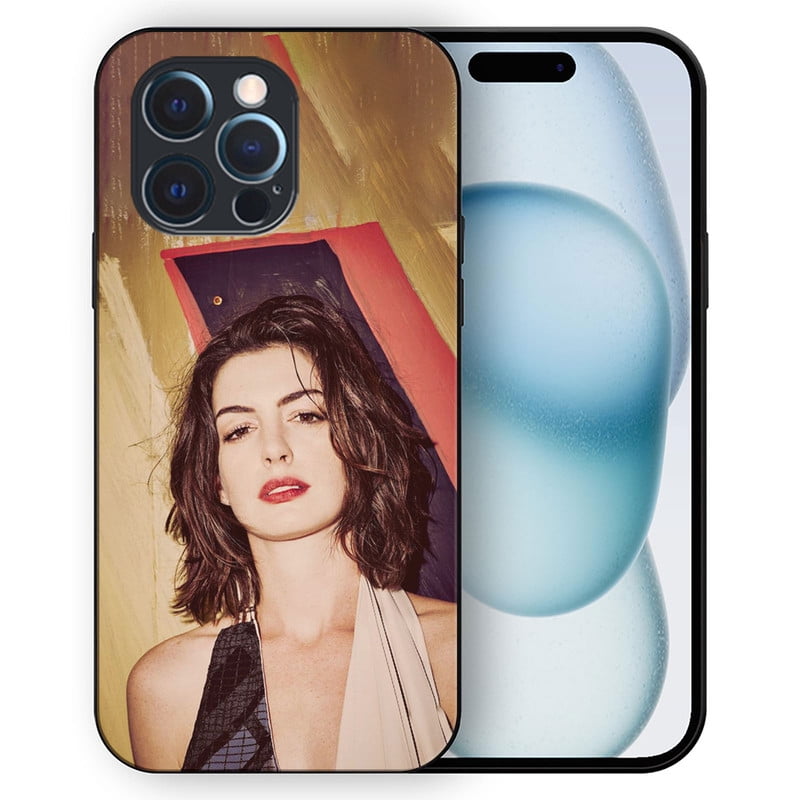 Anne Hathaway Phone Case, for iPhone 12 Pro Max , showcasing a collage ...