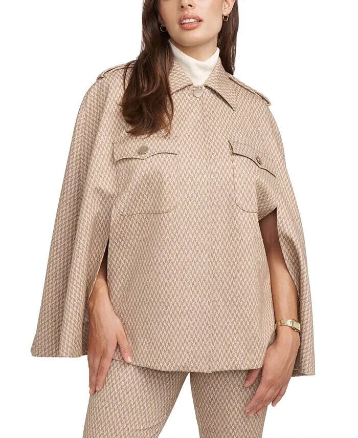 Anne Klein Petite Chevron Knit Cape Jacket Petite Extra Small PXS ...
