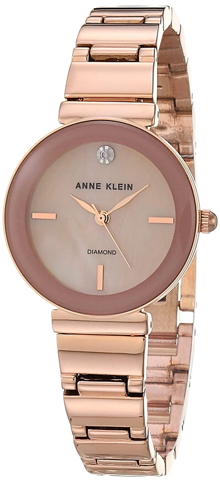Anne Klein Women's Genuine Diamond Dial Bracelet Watch - Walmart.com