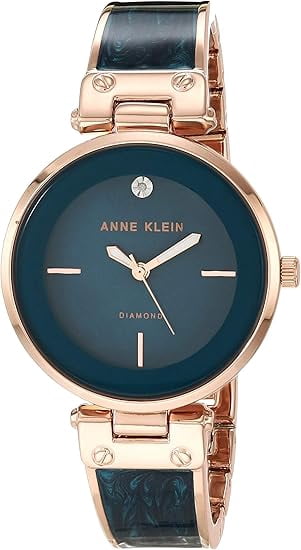 Anne Klein Women's Japanese Quartz Dress Watch (Model: AK/2512TERG ...