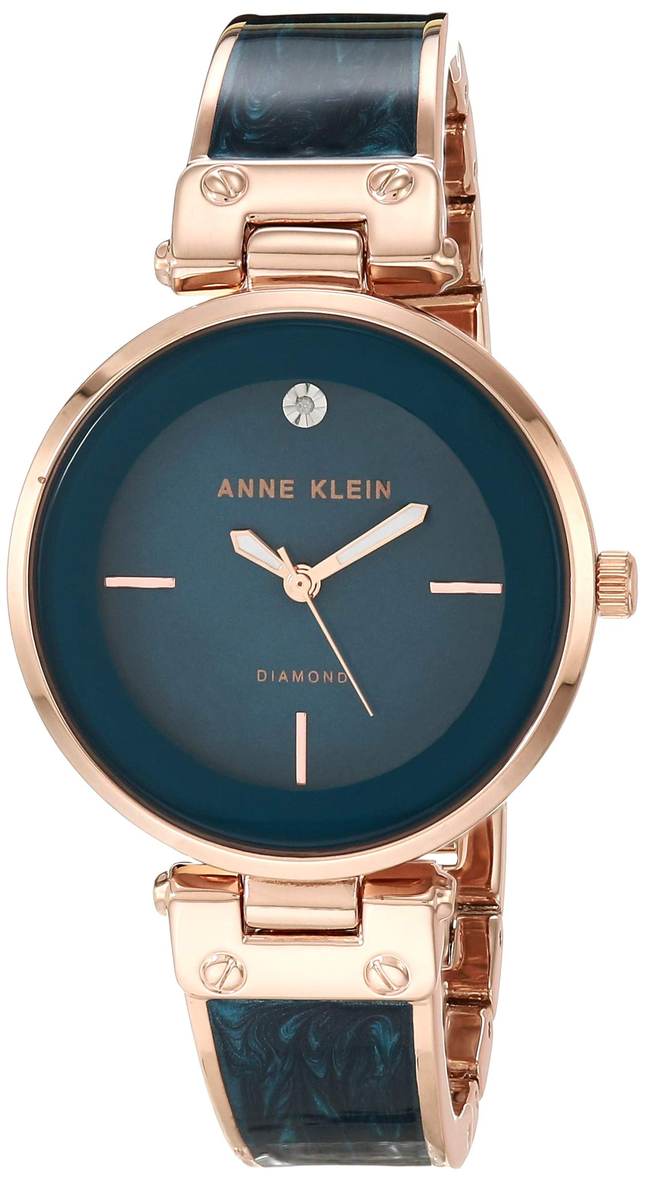 Anne Klein Women's Japanese Quartz Dress Watch (Model: AK/2512TERG ...