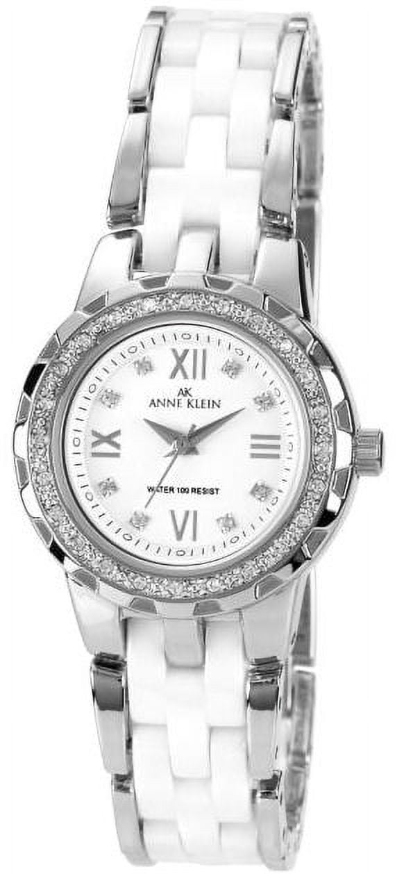 Anne Klein Women's White Ceramic Watch 10-9457WTSV - Walmart.com