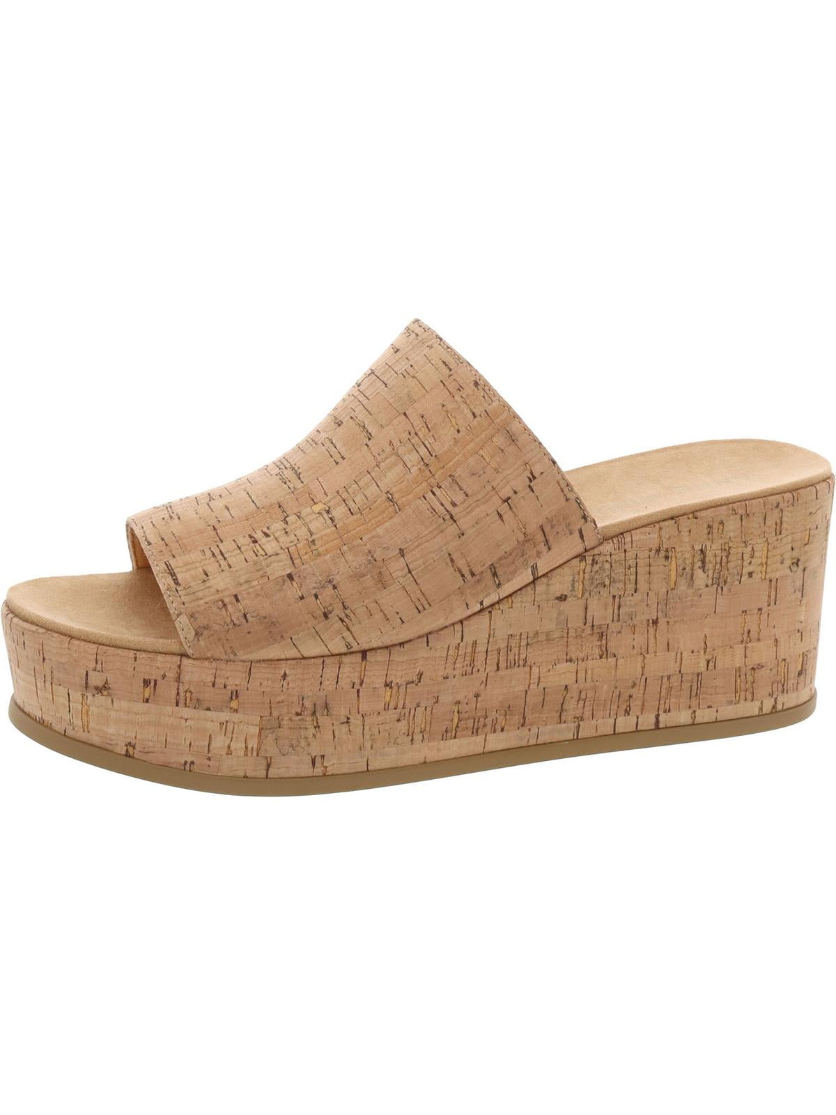 Anne Klein Womens AKVENTI Solid Wedge Sandals - Walmart.com