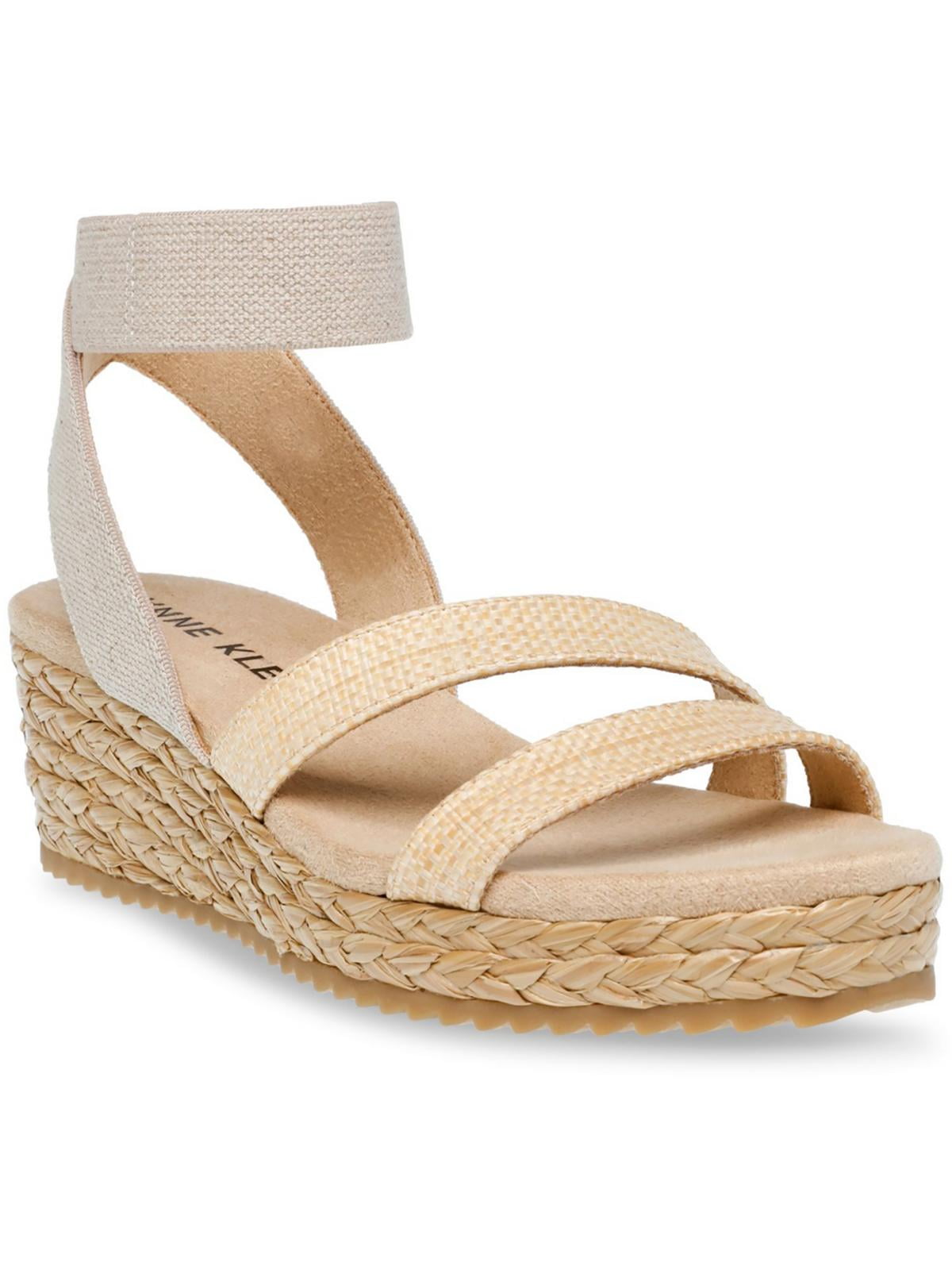 Anne Klein Womens Alyson Ankle Strap Slingback Wedge Sandals - Walmart.com