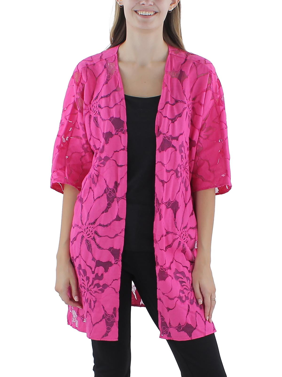 Anne Klein Womens Open Front Lace Duster Blazer - Walmart.com