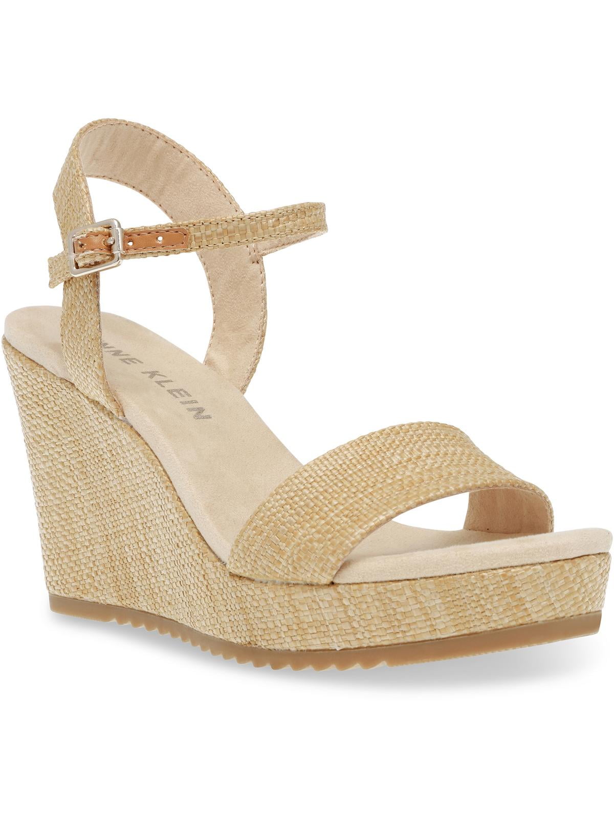 Anne Klein Womens Wella Rhinestone Ankle Strap Platform Sandals ...