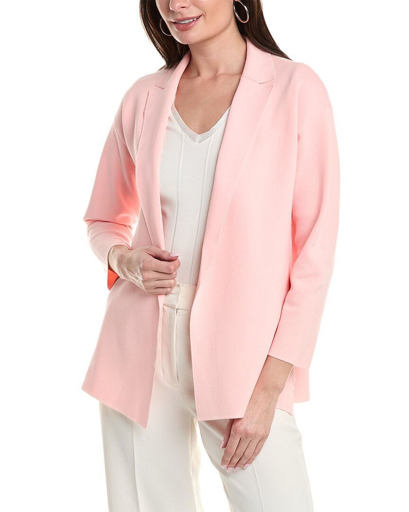 Anne Klein womens Short Collared Jacket, m, Pink - Walmart.com