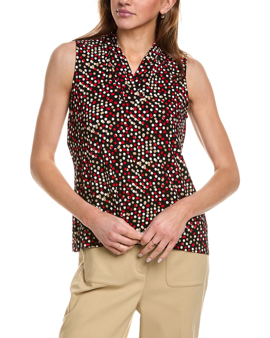 Anne Klein womens Triple Pleat Ity Top, s, Red - Walmart.com