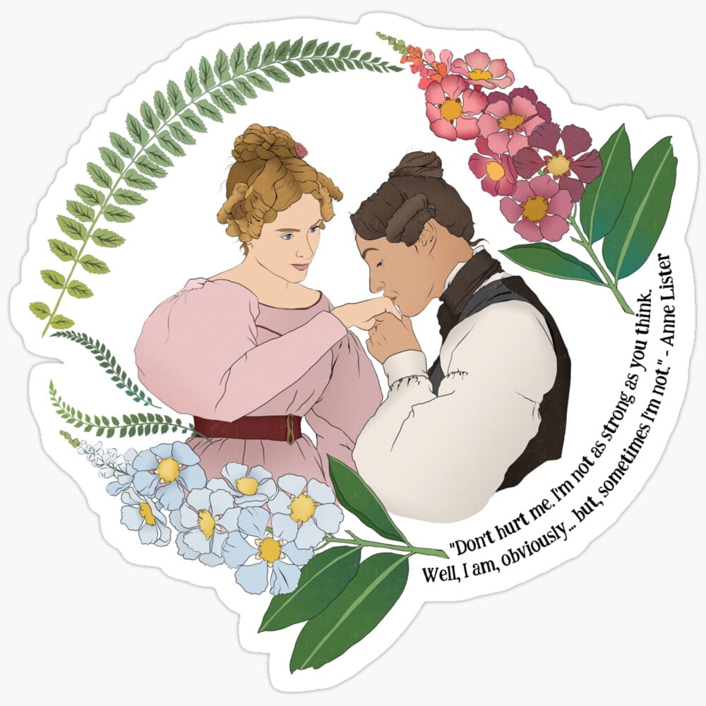 Anne Lister & Ann Walker: Gentleman Jack Sticker Phone Decal Water ...