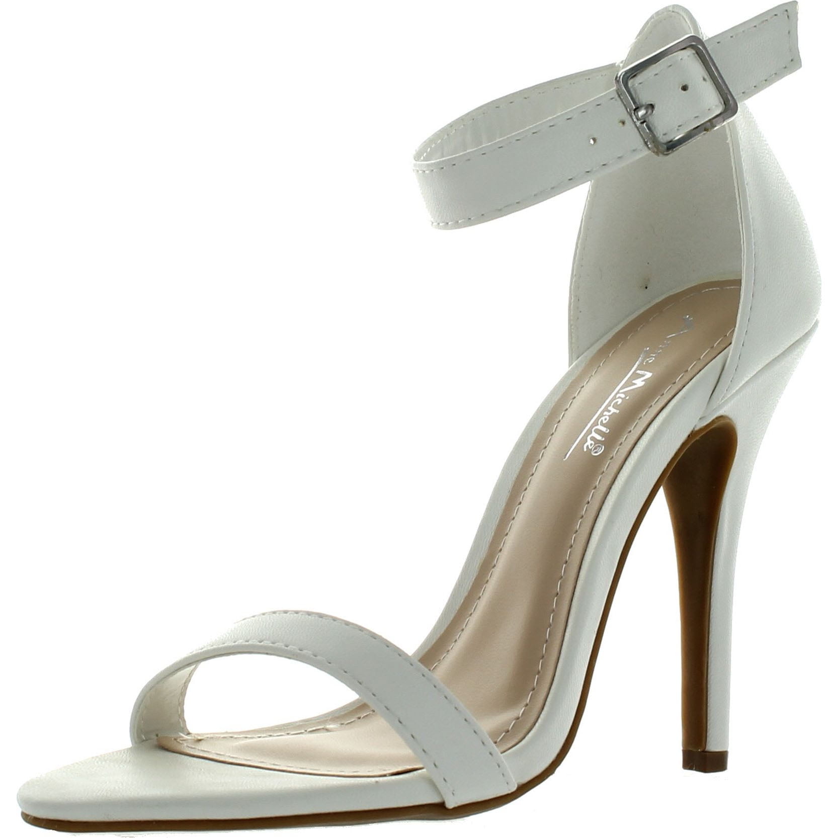 Anne Michelle Womens Enzo-01N Party Pumps Sandals - Walmart.com