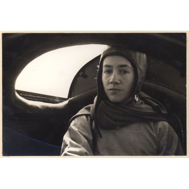 Anne Morrow Lindbergh Inside The Rear Cockpit Of The Modified Lockheed ...