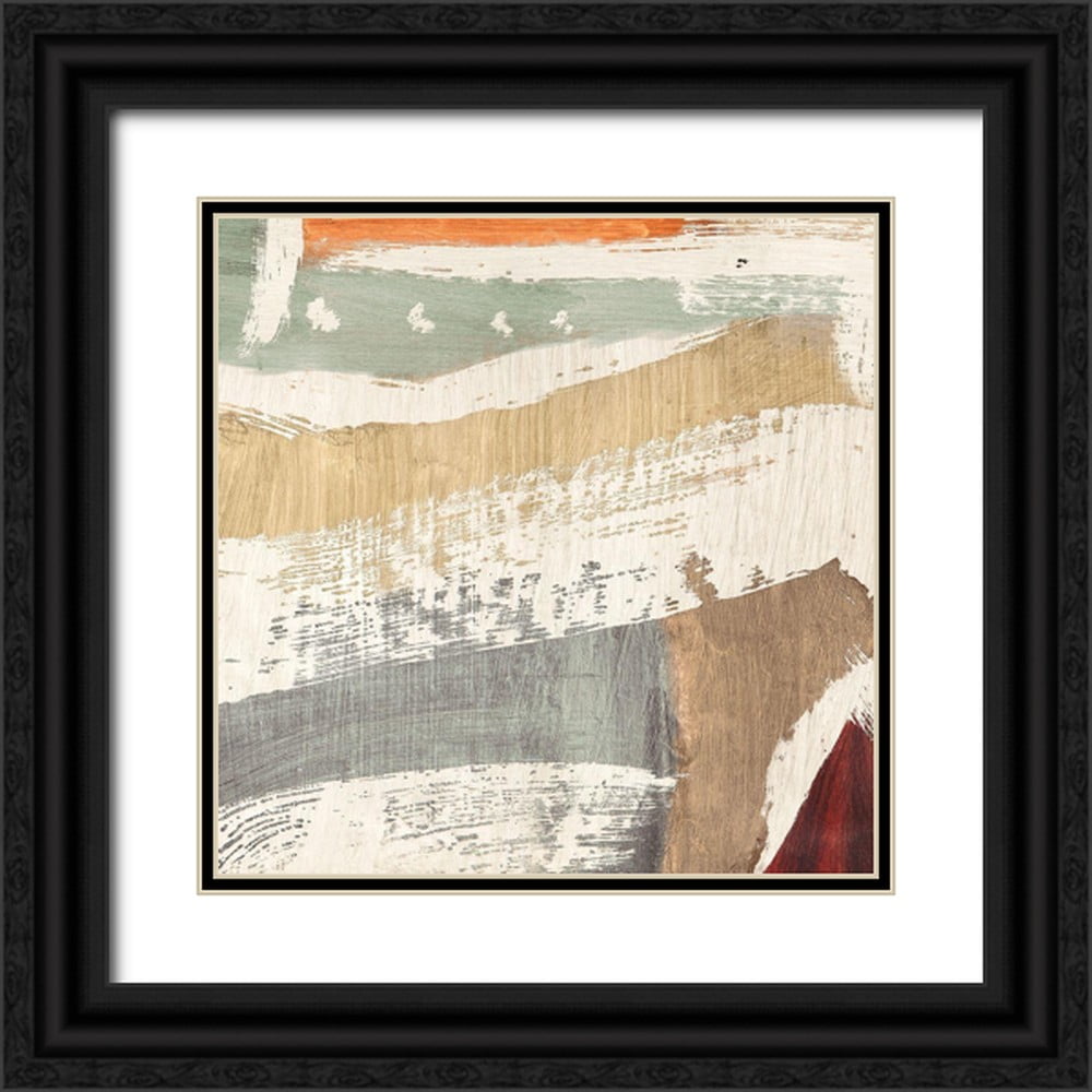 Anne, Munson 15x15 Black Ornate Wood Framed with Double Matting Museum ...