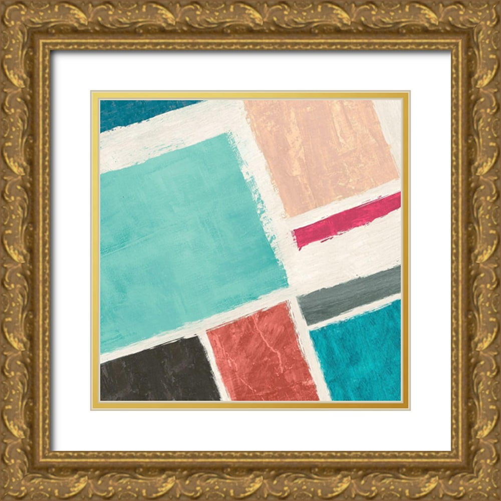 Anne, Munson 15x15 Gold Ornate Wood Framed with Double Matting Museum ...