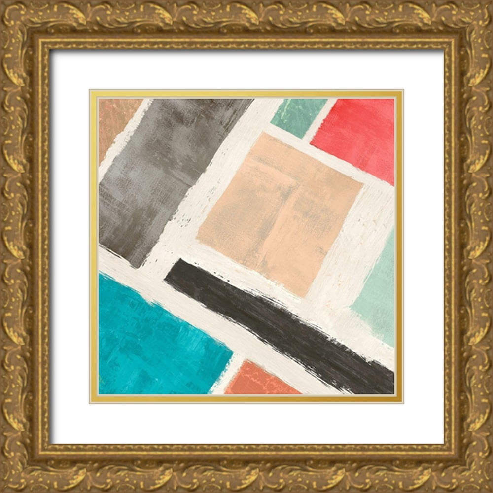 Anne, Munson 20x20 Gold Ornate Wood Framed with Double Matting Museum ...
