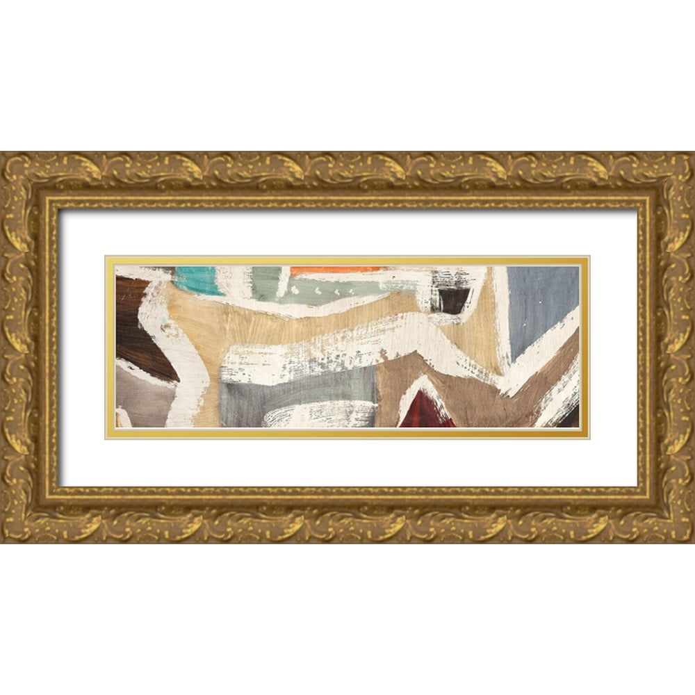 Anne, Munson 32x14 Gold Ornate Wood Framed with Double Matting Museum ...