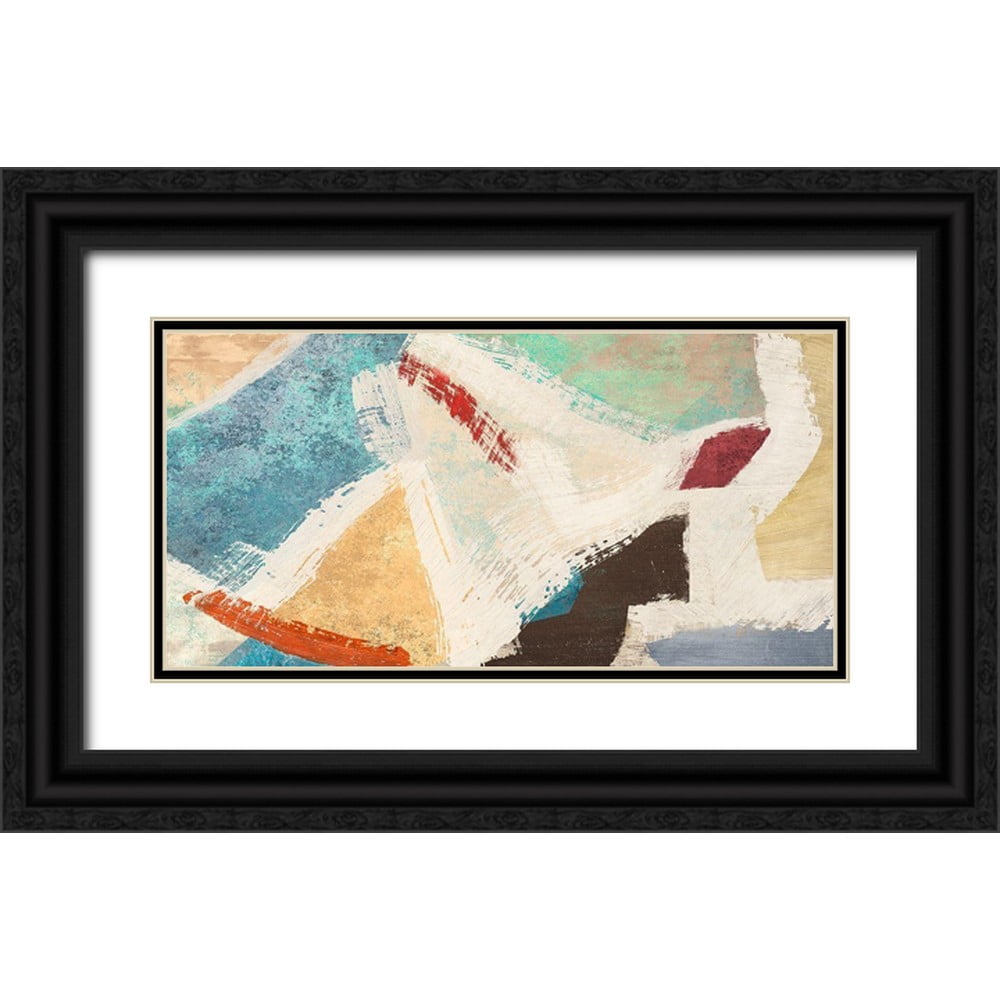 Anne, Munson 32x18 Black Ornate Wood Framed with Double Matting Museum ...