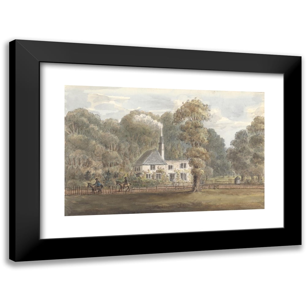 Anne Rushout 14x11 Black Modern Framed Museum Art Print Titled - Grove Cottage, Wantead May 18th ...