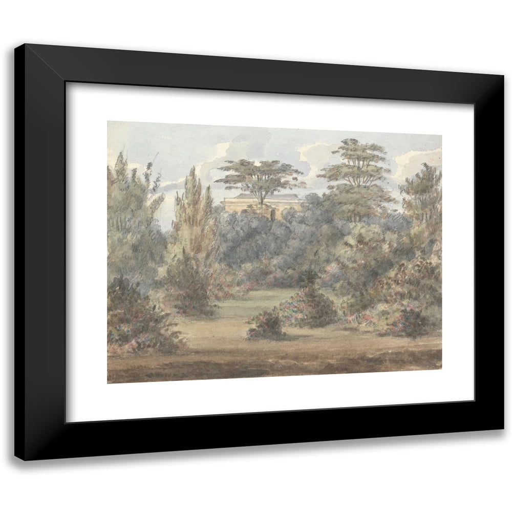Anne Rushout 18x15 Black Modern Framed Museum Art Print Titled - Flower Garden, Wanstead Grove ...