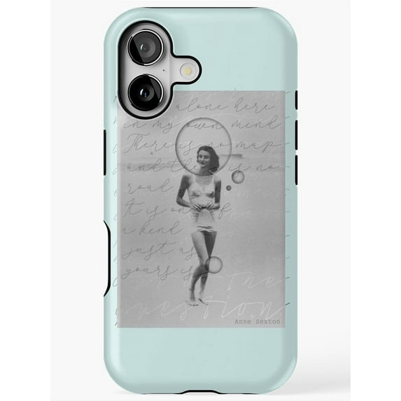 Anne Sexton Poetic Quote Phone Case for iPhone 11 12 13 14 15 16 17 Pro ...